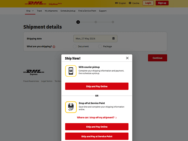 How to create a DHL shipment in DHL ShipNow | DHL SERVICEPOINT