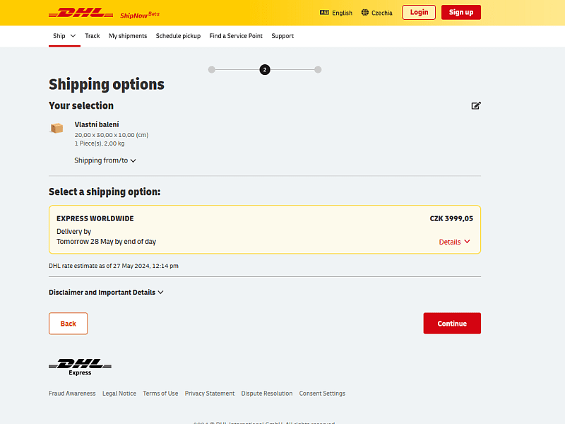How to create a DHL shipment in DHL ShipNow | DHL SERVICEPOINT